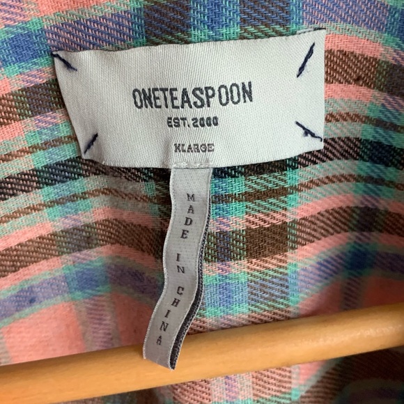One Teaspoon | Tops | Free People One Teaspoon Daria Mixed Plaid ...